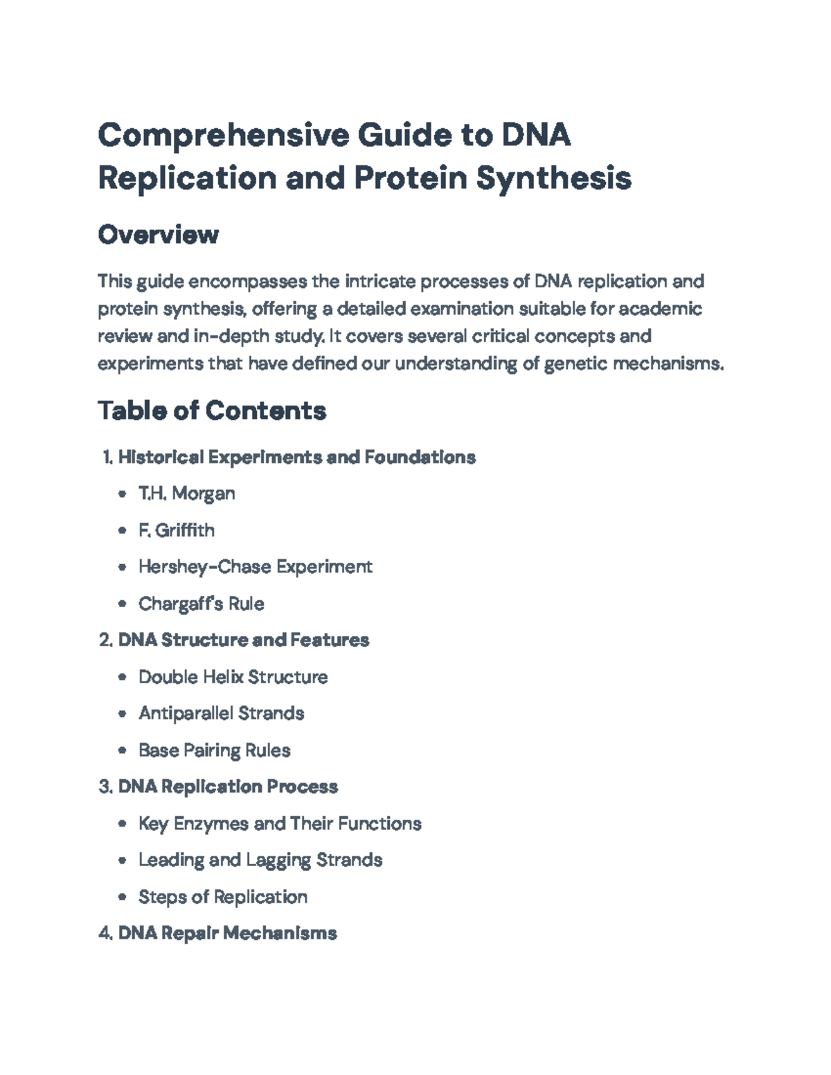 Comprehensive Review of DNA Replication & Protein Synthesis (Bio 101 ...