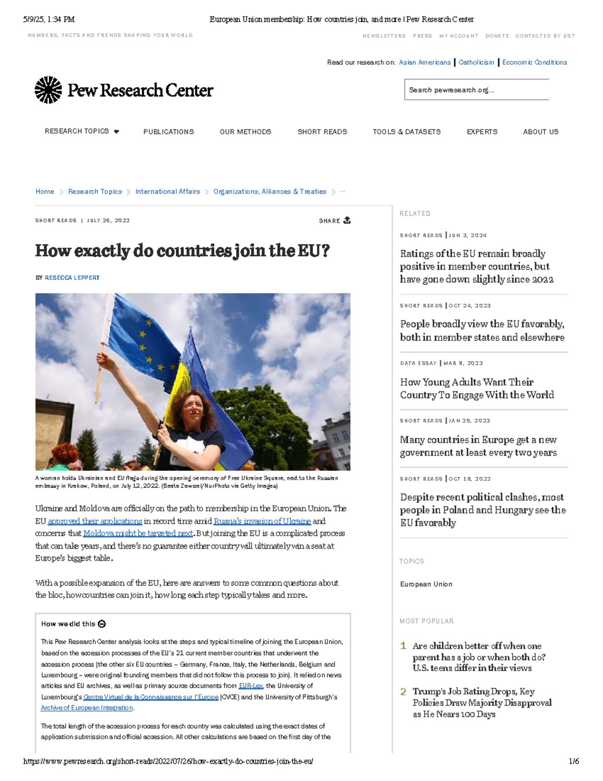 EU Membership: Steps and Timeline for Accession Process Explained - Studocu