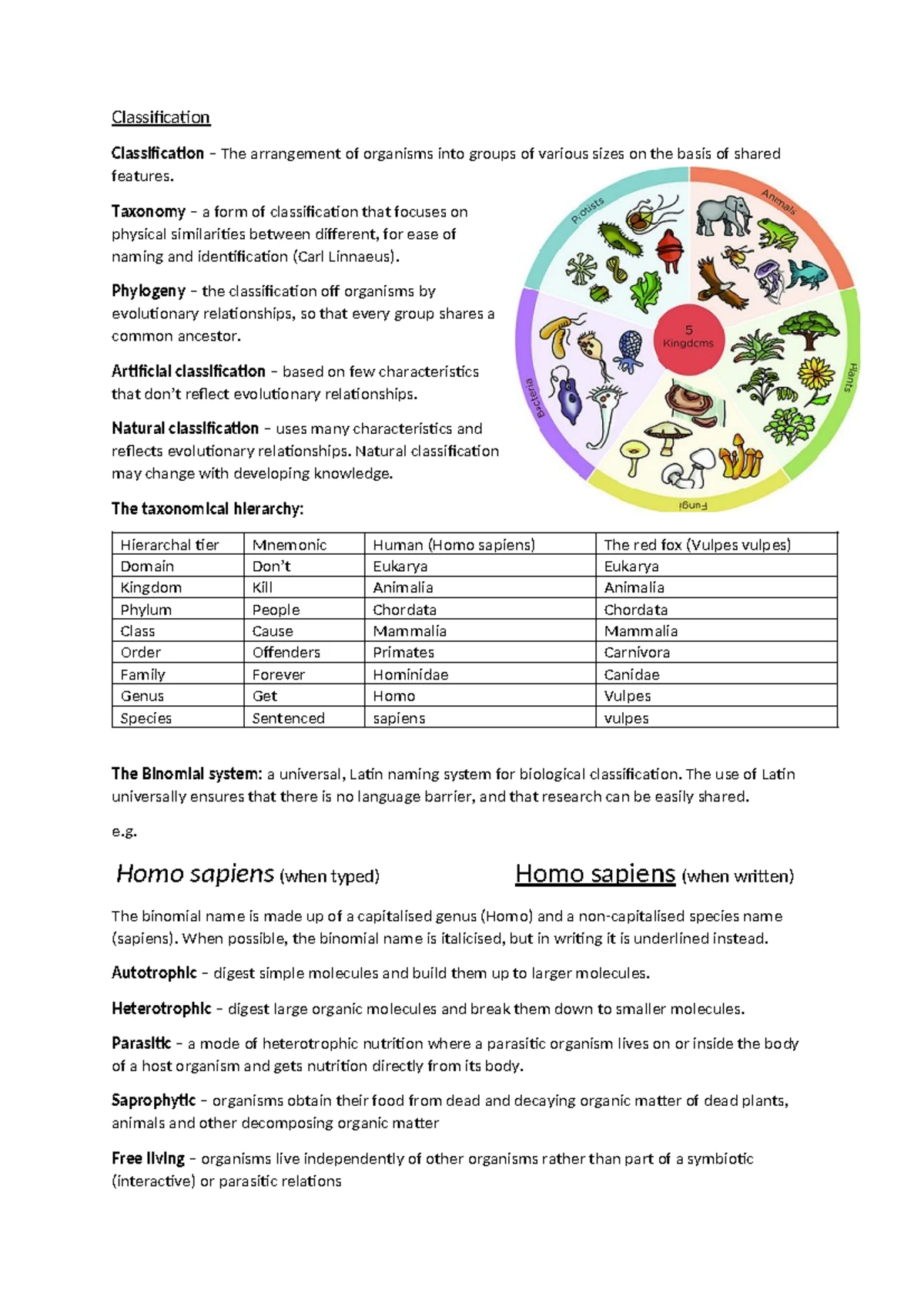 Cell Structure Overview - Biology A Level - AQA 2017-2019 Lecture Notes ...