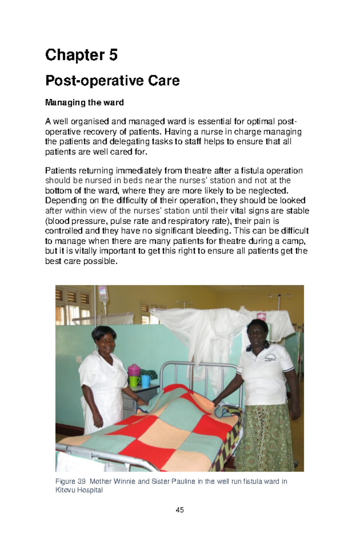 AMA Fistula Nursing Chapter 5 - Chapter 5 Post-operative Care Managing ...