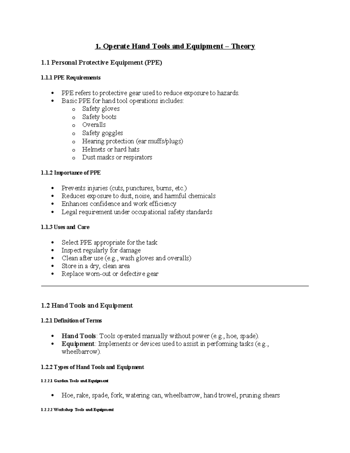 FARM Machinery MAIN Notes Level 4, 5 & 6: Operation & Maintenance Guide ...