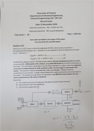 [Solved] Reactants A and B react according to 2A 5B 3C 6D Reactants A and - Chemical Engineering ...