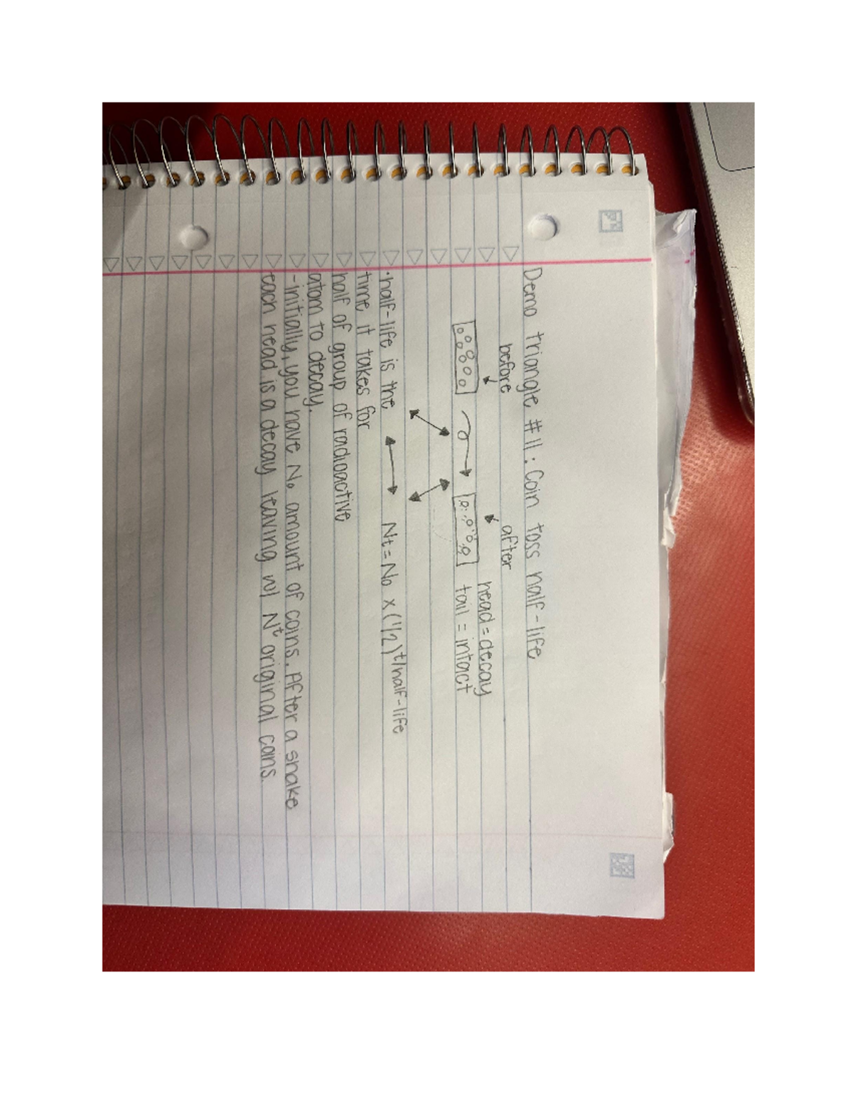 Demo Triangle #11 - CHEM 110 - Demo triangle 11 : Coin toss before ...