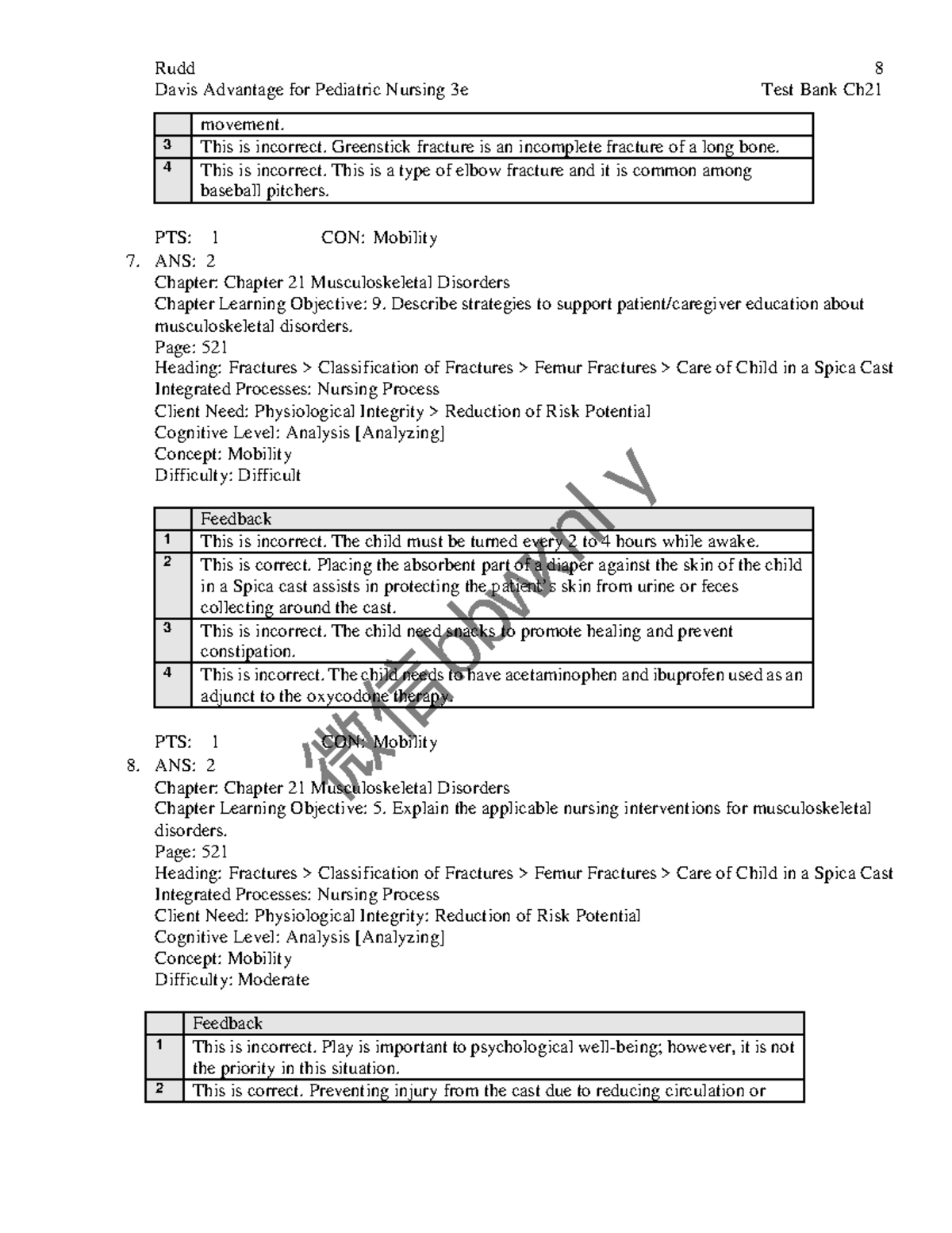 Test bank pediatric nursing critical components of nursing care 3rd ...