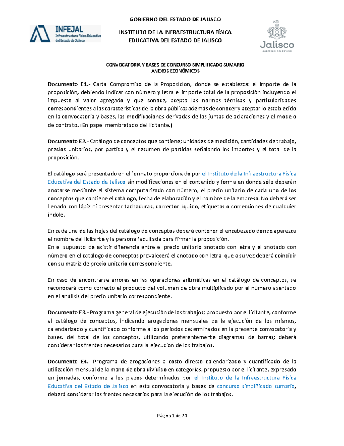 Anexos Económicos del Concurso Simplificado Sumario - CSS Estatal ...