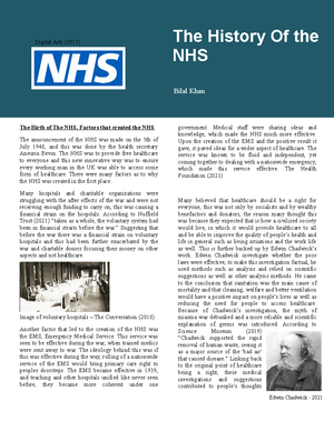[Solved] Link the NHS core values that are embedded in the NHS - Access ...