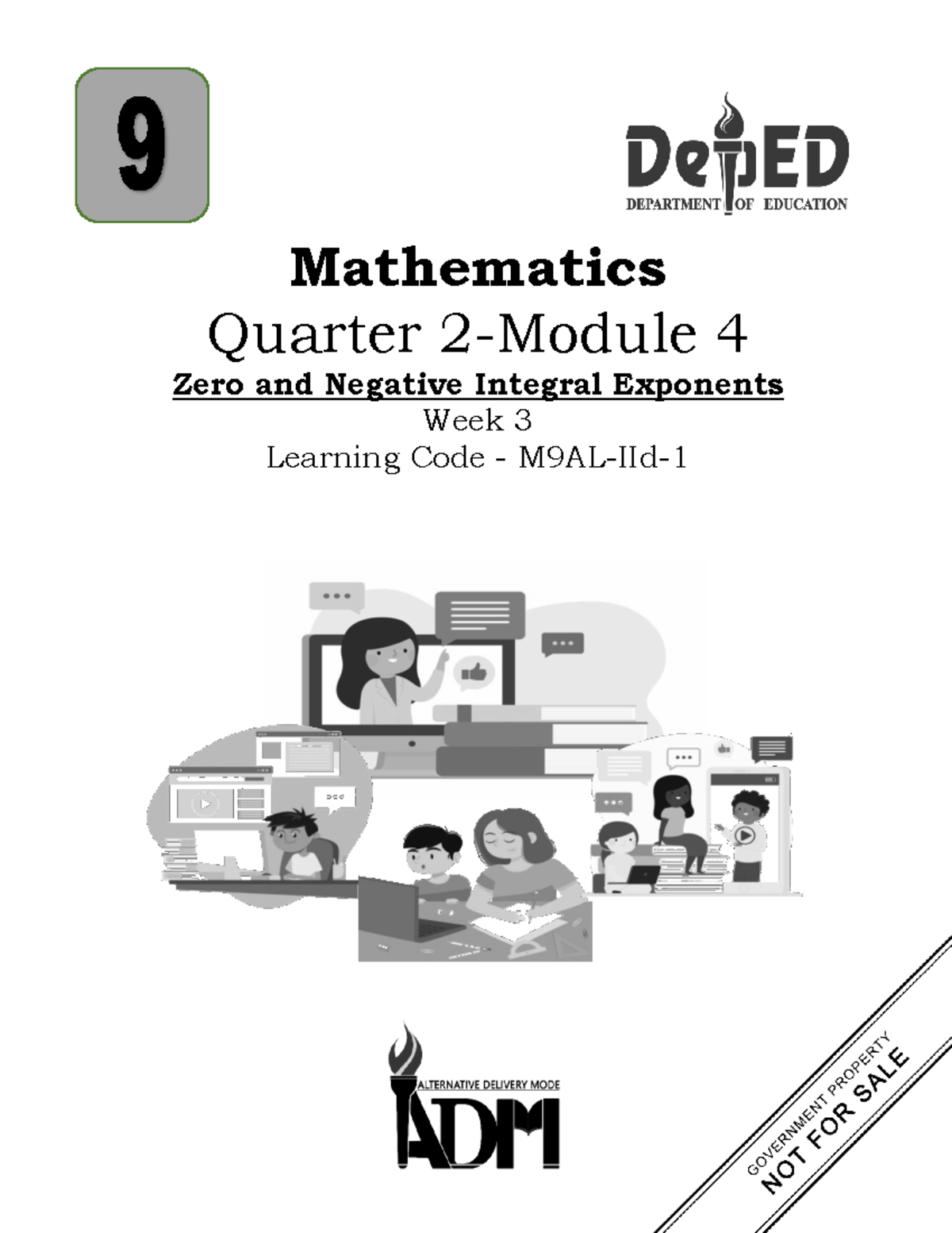 Math 9 Q2 Mod4 - Understanding Zero and Negative Exponents - Studocu