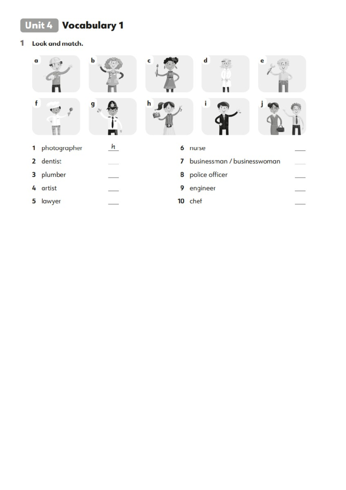 Vocabulary UNIT 4 Picture Activity 1 - Inglés I - Unit 4 Vocabulary 1 1 ...
