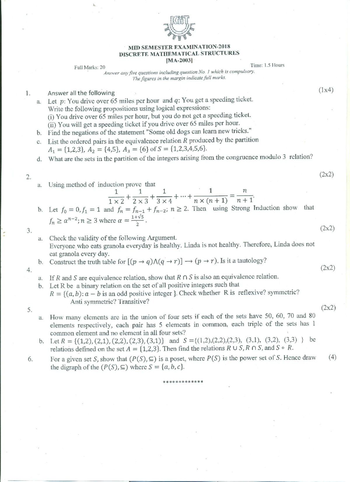 DMS-Unit-5 - Discrete Mathematics - Studocu