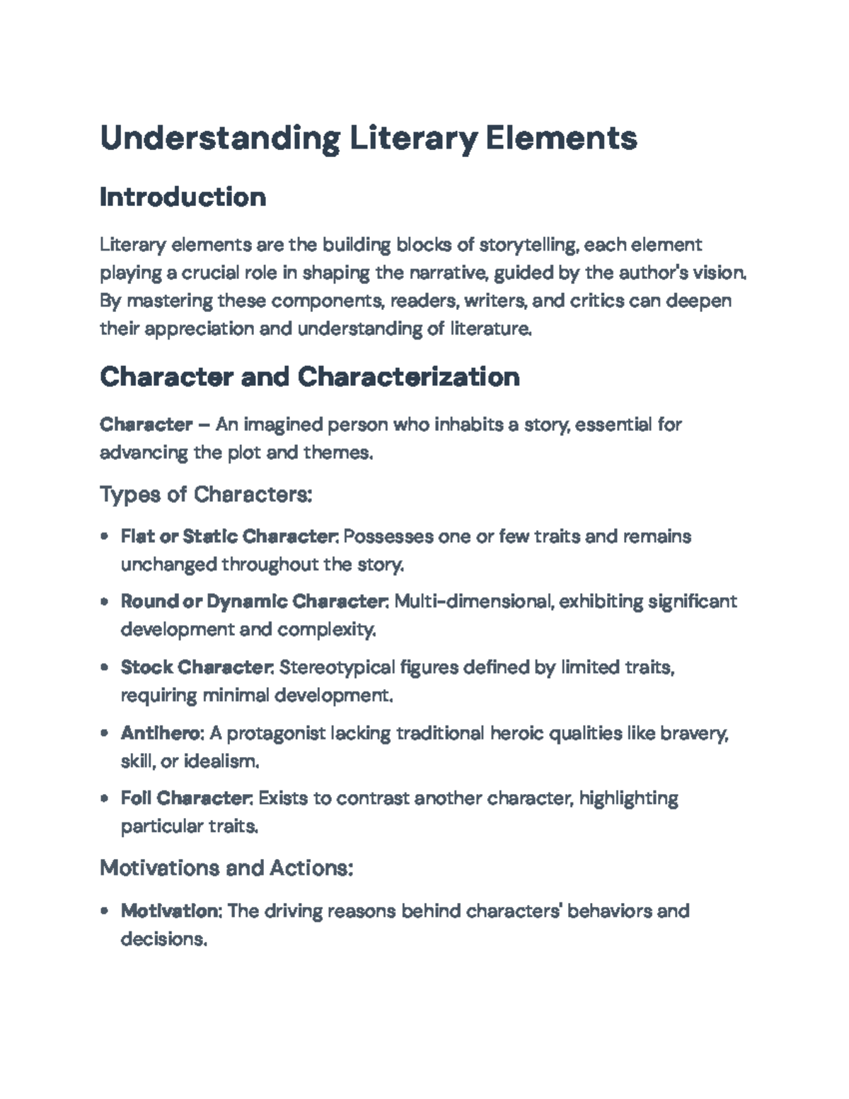 Literary Elements Analysis: Comprehensive Guide to Storytelling ...