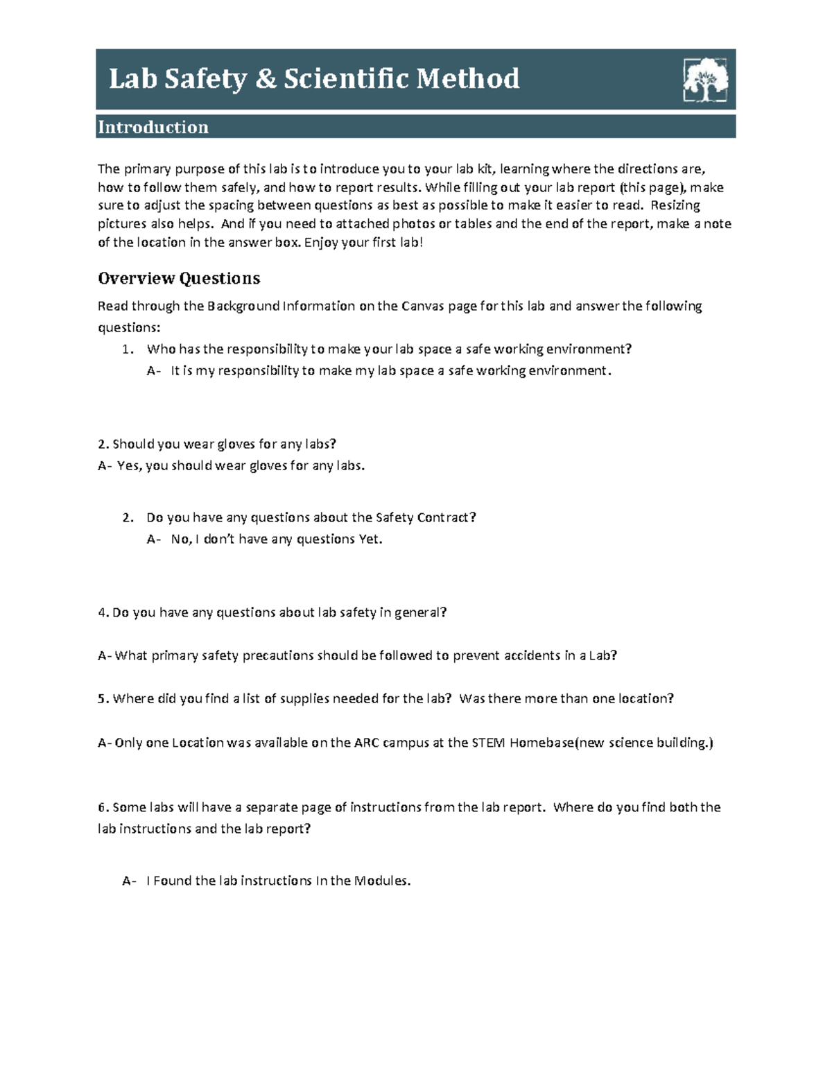 Lab Safety & Scientific Method Intro: Essential Guidelines & Practices ...