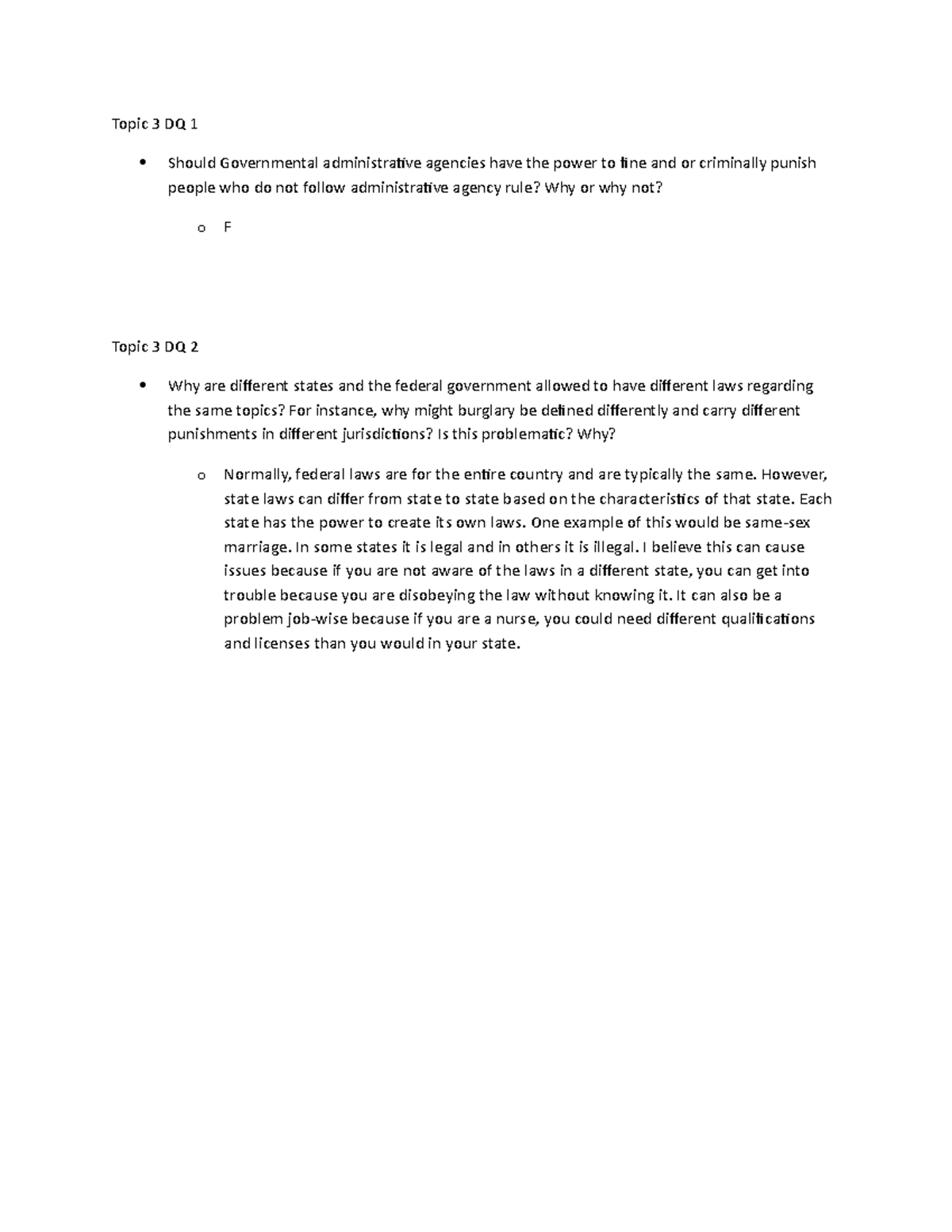 Topic 3 DQ 1 - Discussion Question that was answered - Topic 3 DQ 1 ...