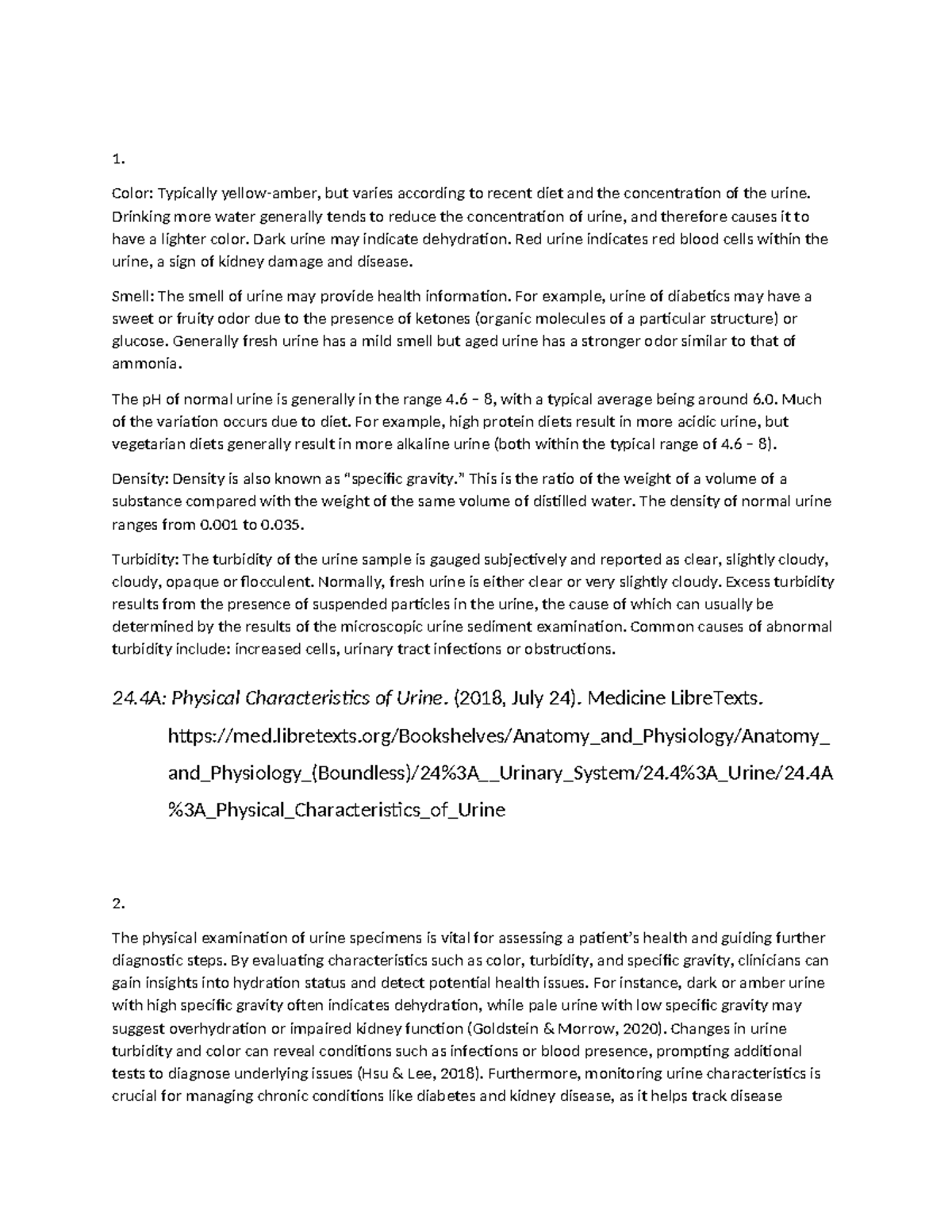 AUBF Review Notes: Understanding Urine Characteristics and Diagnostics ...