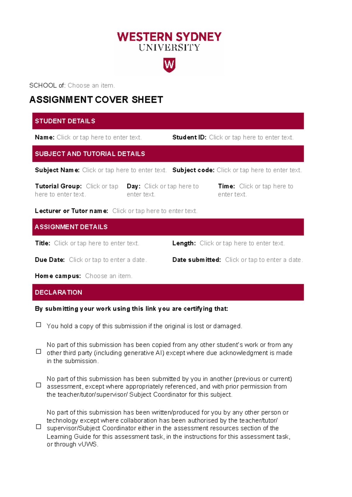 Assignment Cover Sheet - Final Submission v4 (040823) - Studocu