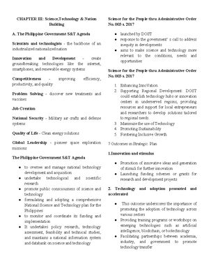 STS 17 - STS 17 NOTES - Ethics Charter, it is being drawn up “to ...