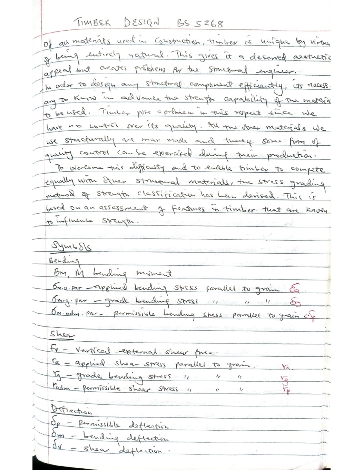 Timber Design Overview in Accordance with BS 5268 Notes - Studocu