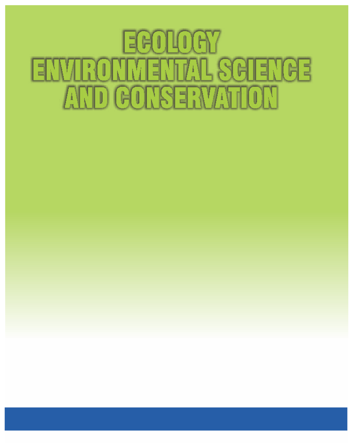 ECO 101: Ecology, Environmental Science & Conservation Overview - Studocu
