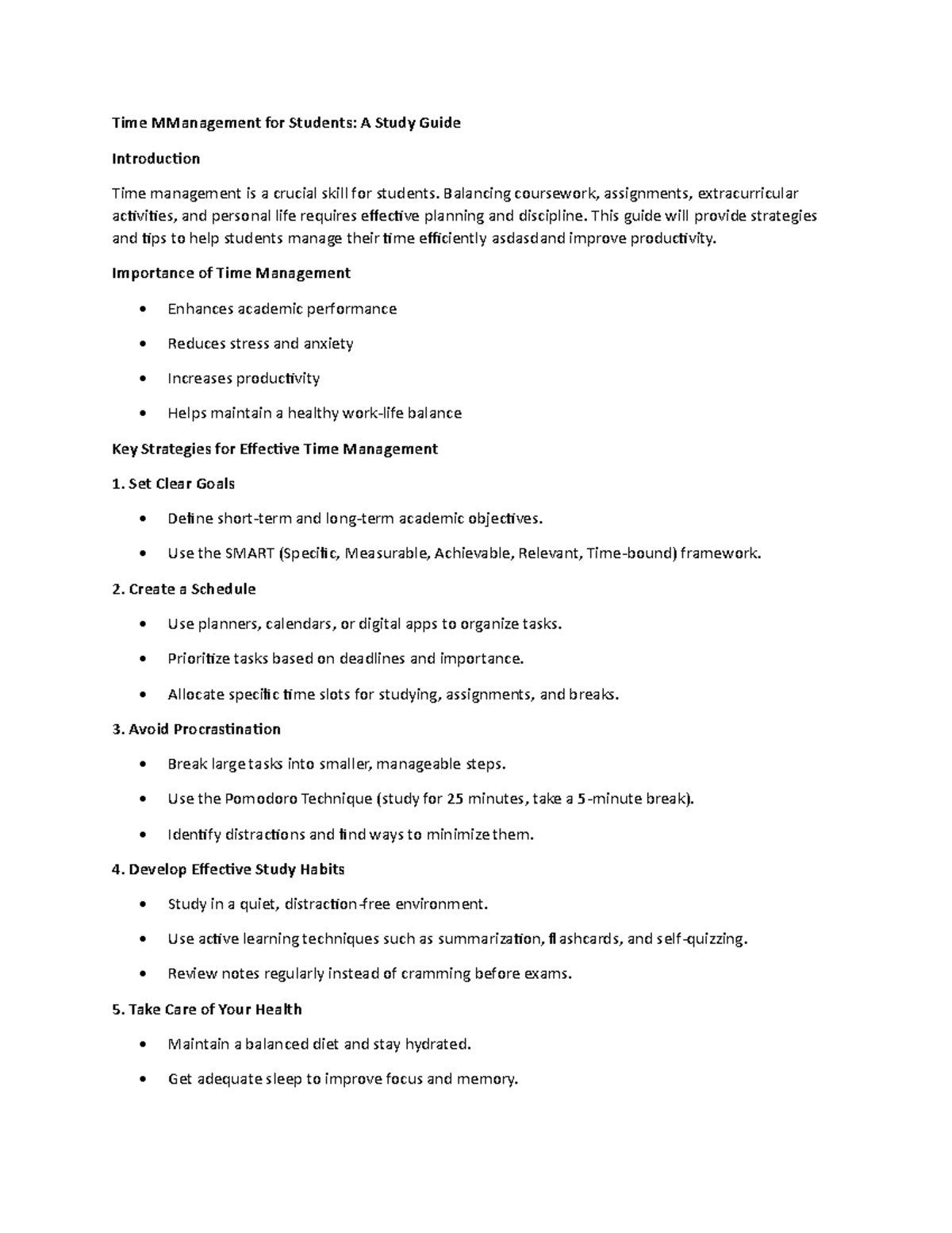 Time management for someone - Time MManagement for Students: A Study ...