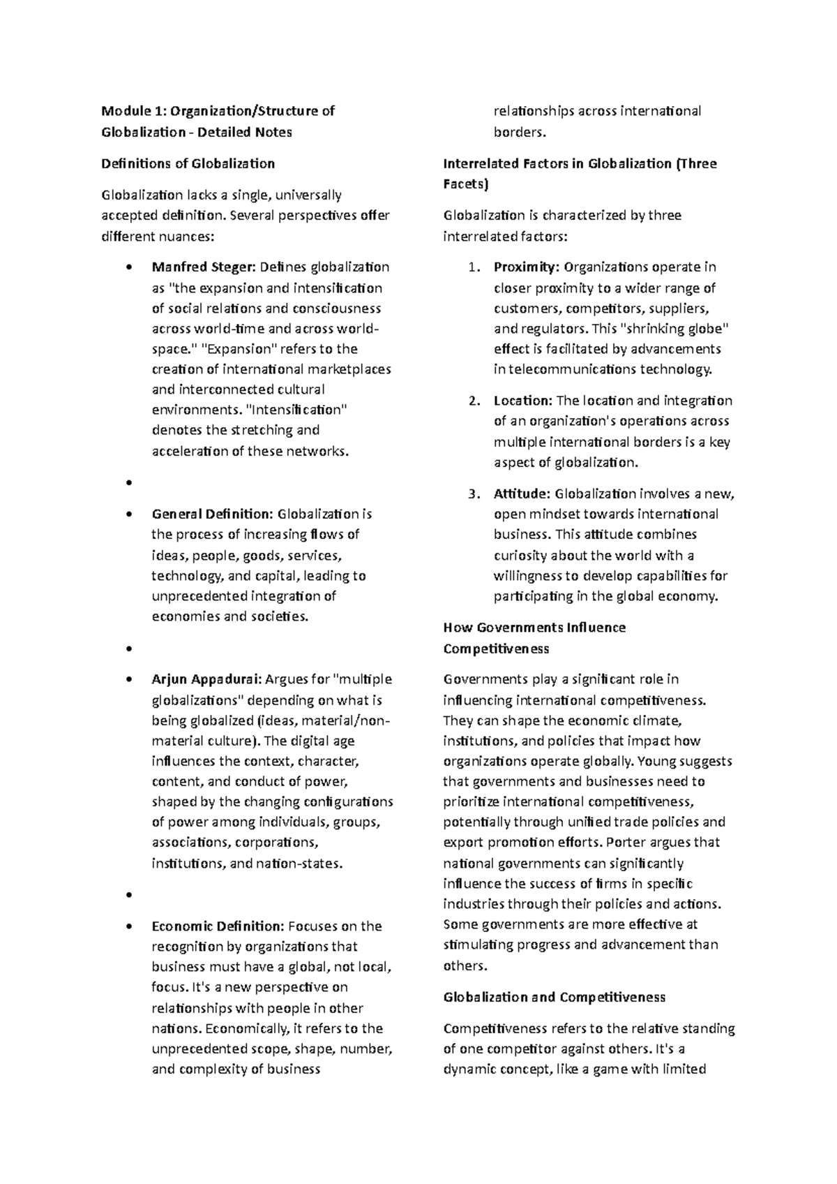 Tcw m1-m3 new - reviewer for exams - Module 1: Organization/Structure ...
