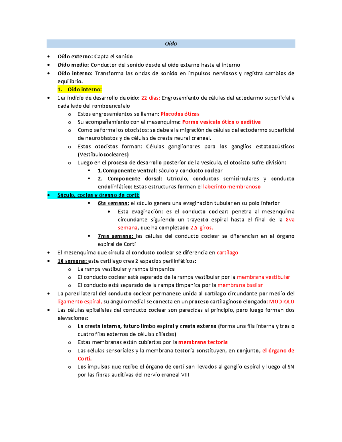 Anatomía del Oído: Desarrollo y Estructuras del Oído Externo, Medio e ...