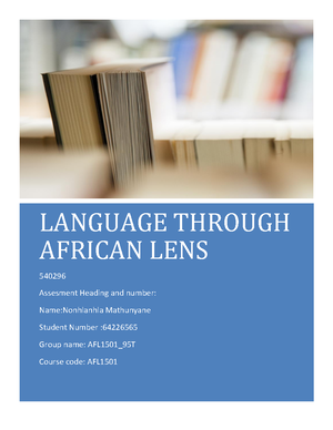 [Solved] How does language influence attitudes and world views illustrate - African Languages ...