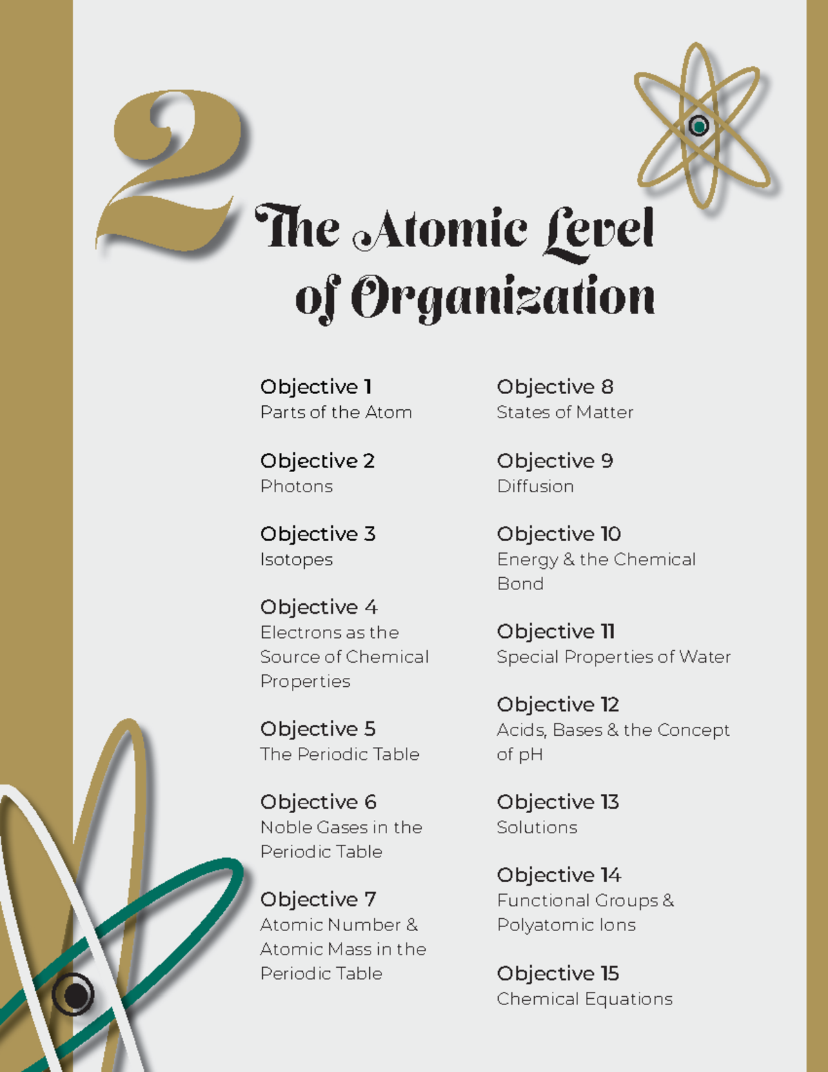 HTHS 1110 Unit 02 Textbook - 2 Objective 1 Parts of the Atom Objective ...
