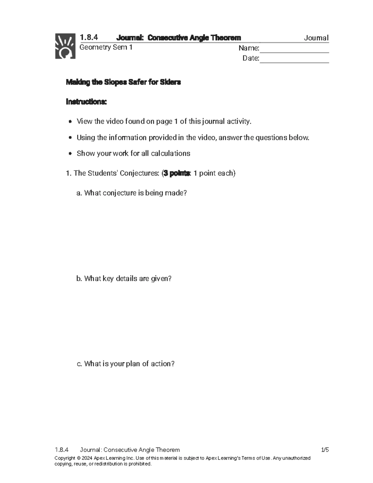 6.9.4 Journal: Proving Similarity of Circles in Geometry Sem 1 - Studocu
