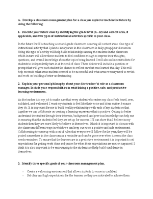 DIM4 TASK 1 Assessment Planning - A. Create a three-part learning ...