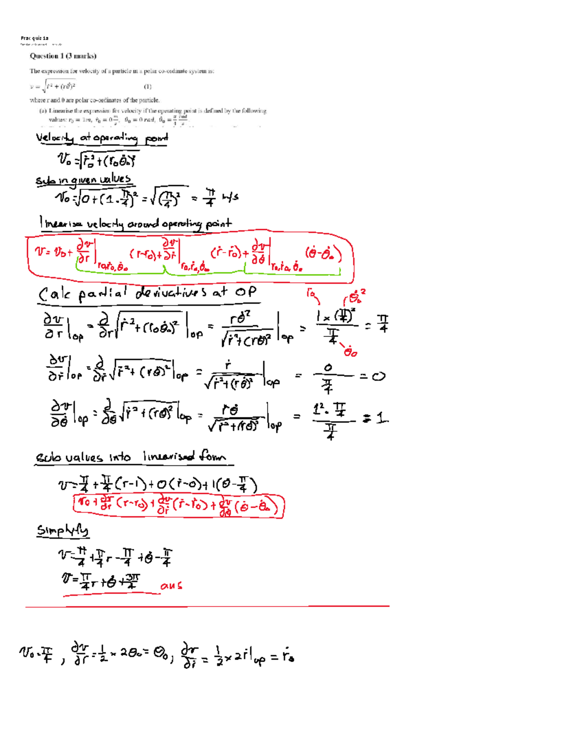 Prac quiz 1a - prac quiz solutions - Prac quiz 1a Tuesday, 21 May 2024 ...