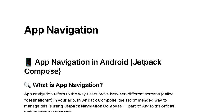 App Navigation in Android (Jetpack) - Managing Screens with Compose ...