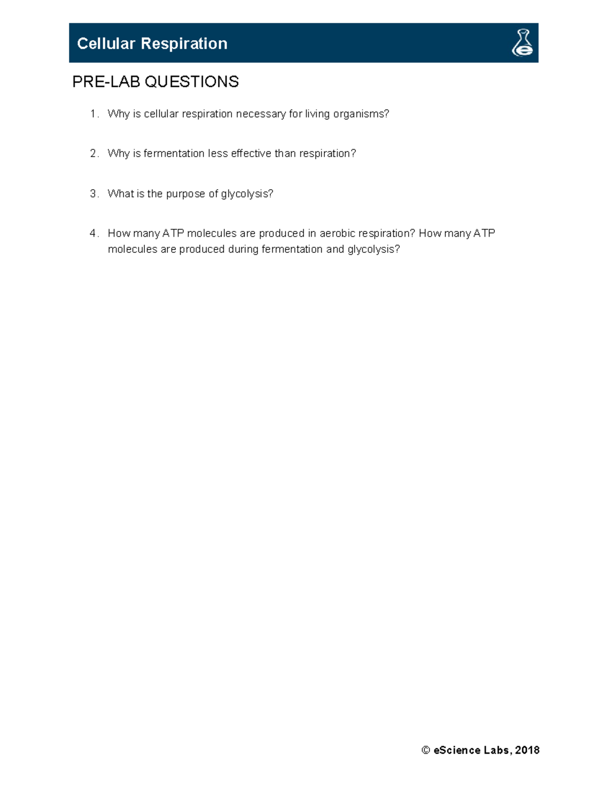 IB 1108 L09 Cellular Respiration Lab Guide and Questions - Studocu