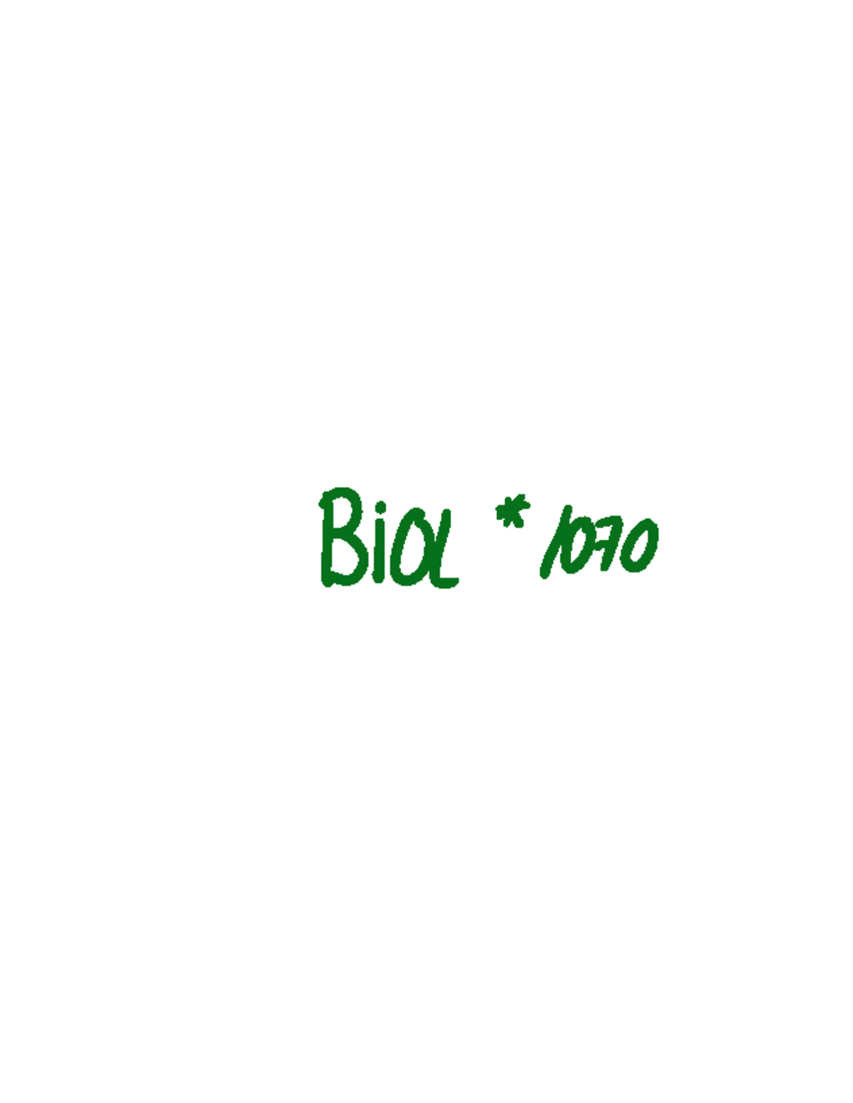 BIOL 1070 Ecology Unit: Comprehensive Study Notes on Biodiversity - Studocu