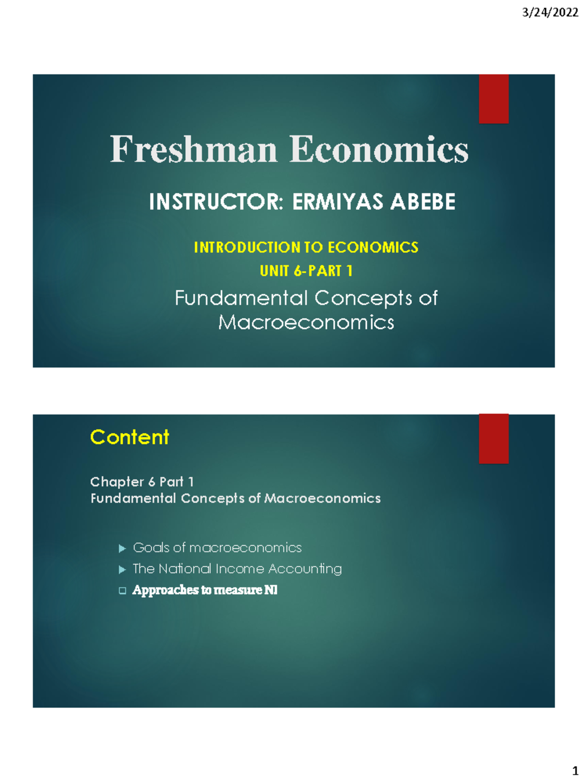 Economics 101: Unit 6 - Fundamental Concepts of Macroeconomics - Studocu