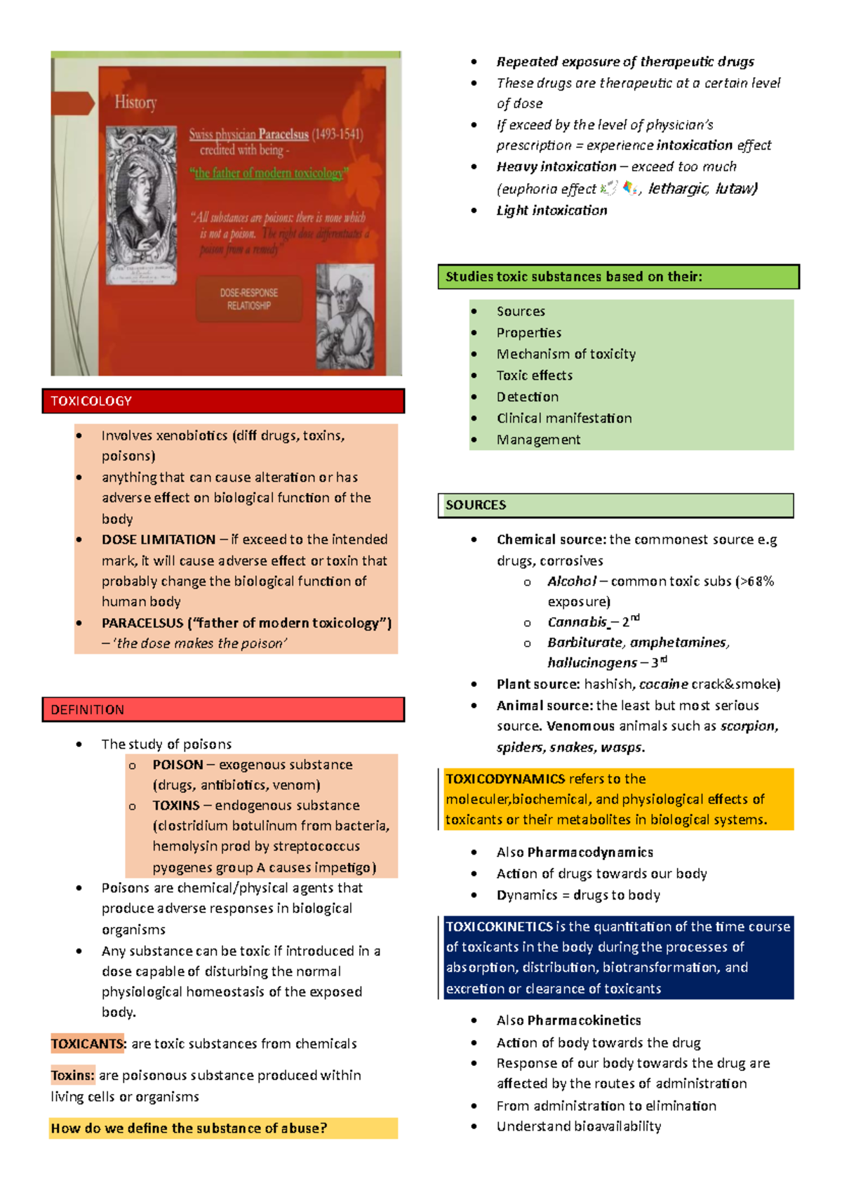 Toxicology 101: Understanding Toxic Substances and Their Effects - Studocu
