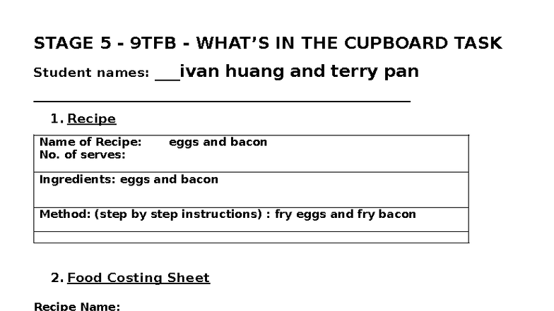 What's in the cupboard 2023 - Proformas - STAGE 5 - 9TFB - WHAT’S IN ...