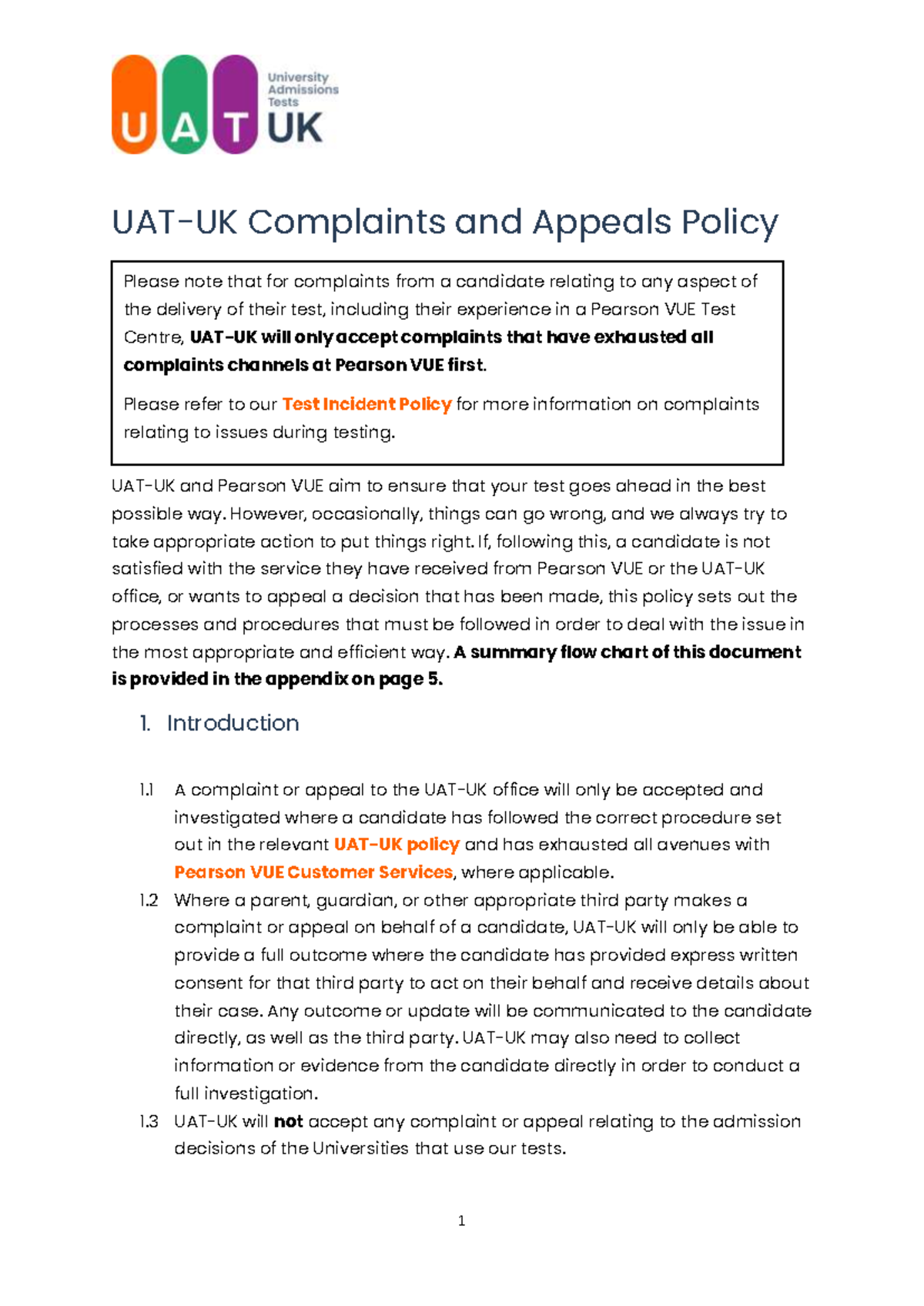 UAT UK Complaints & Appeals Policy 2025-26 - Studocu