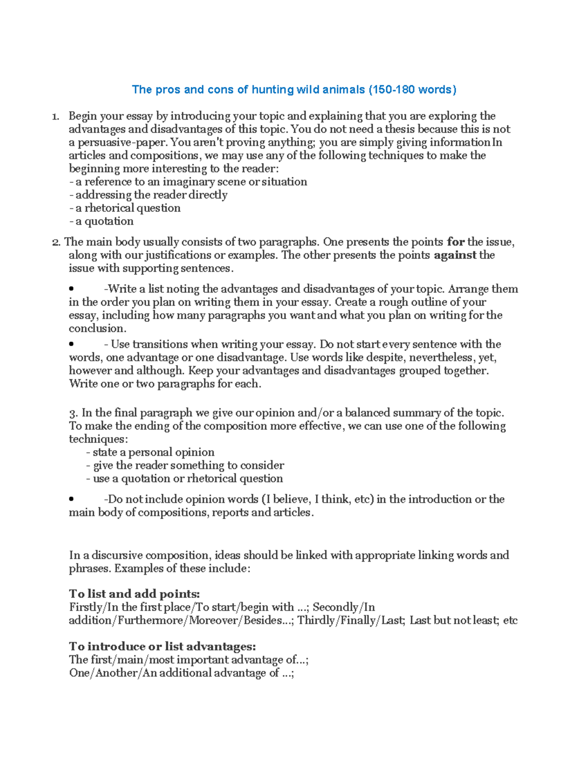 The pros and cons of hunting wild animals (hướng dẫn) - The pros and ...