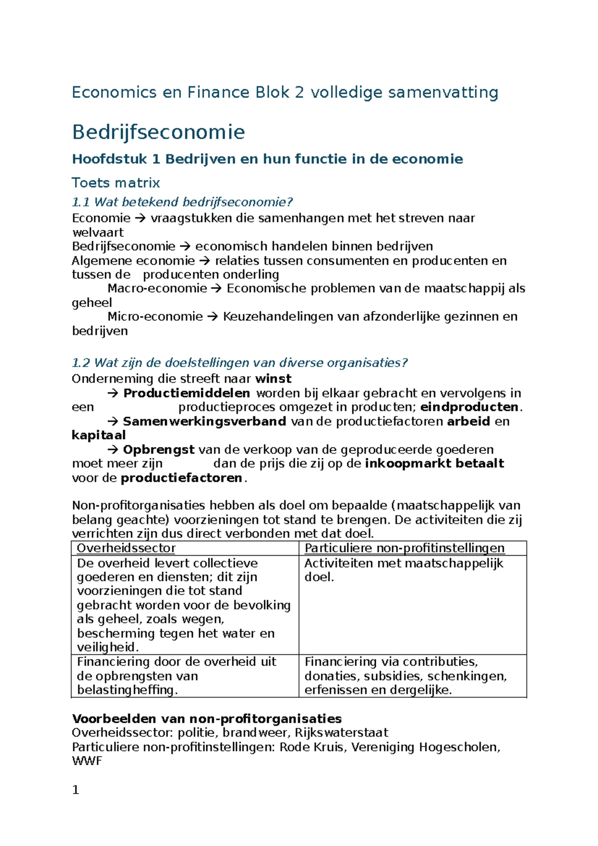 Samenvatting havo SE 1 Arm en Rijk H1 t/m H4 + Systeem Aarde H1 ...