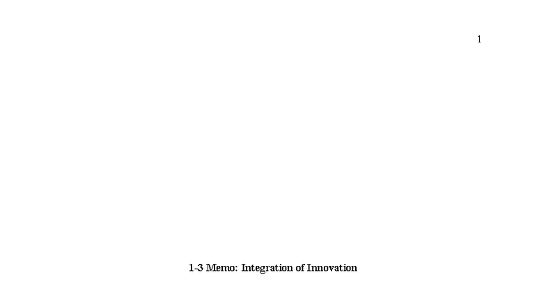 MBA 580: Memo on IoT Integration in Vehicle Innovation Strategies - Studocu