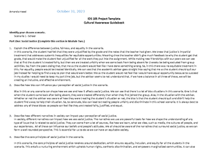 IDS 105 Mod 2 - IDS105 Module 2-2 Social Justice - IDS 105 Project ...