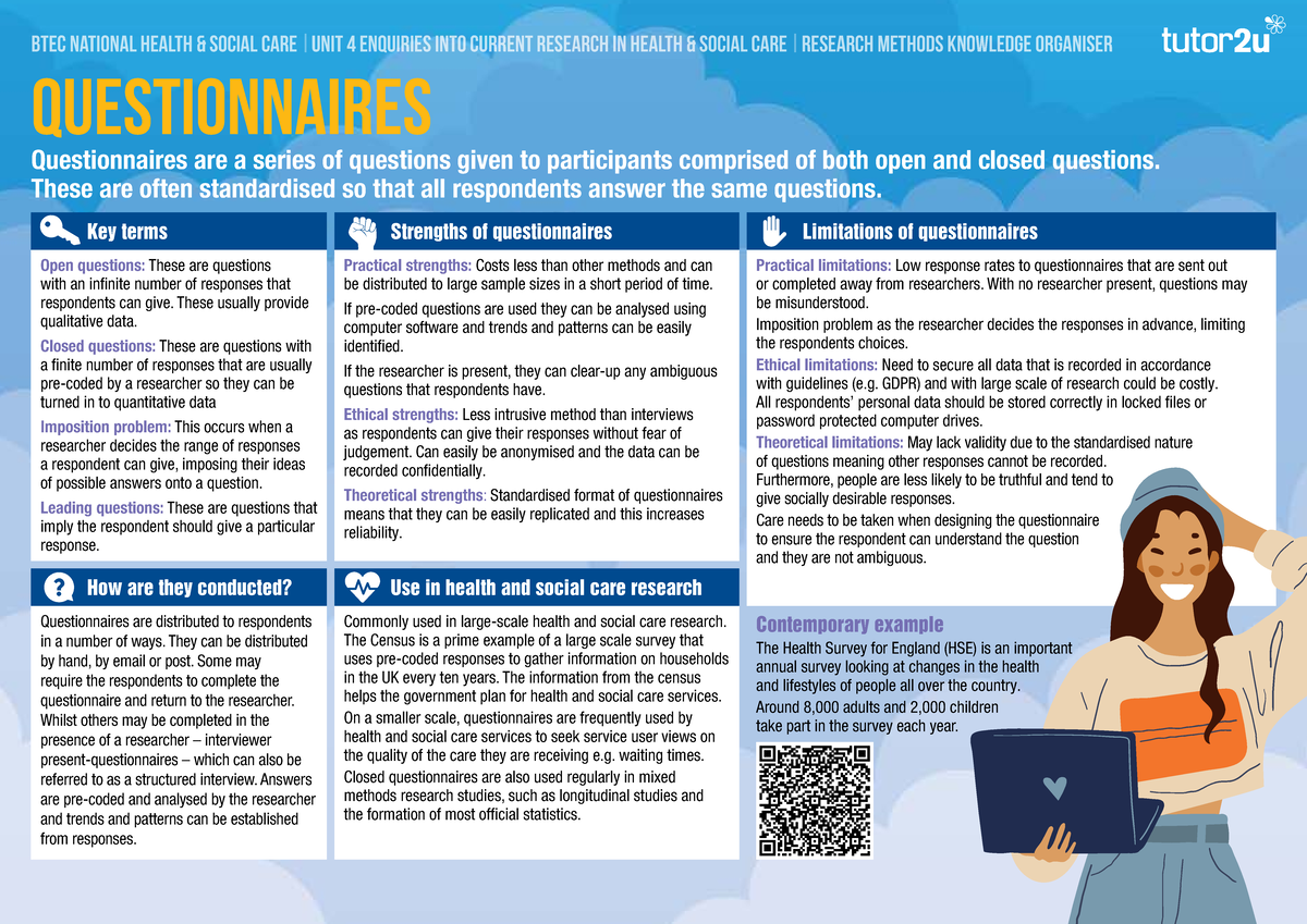 BTEC National Health & Social Care Unit 4: Research Methods Knowledge ...