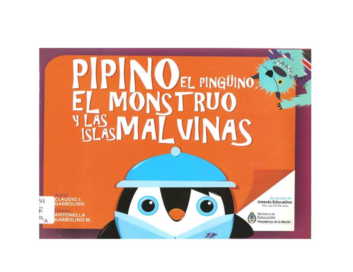 Pipino el Pingüino.pdf · versión 1 - PIPINO EL PINGÜINO EL MONST RUO y ...