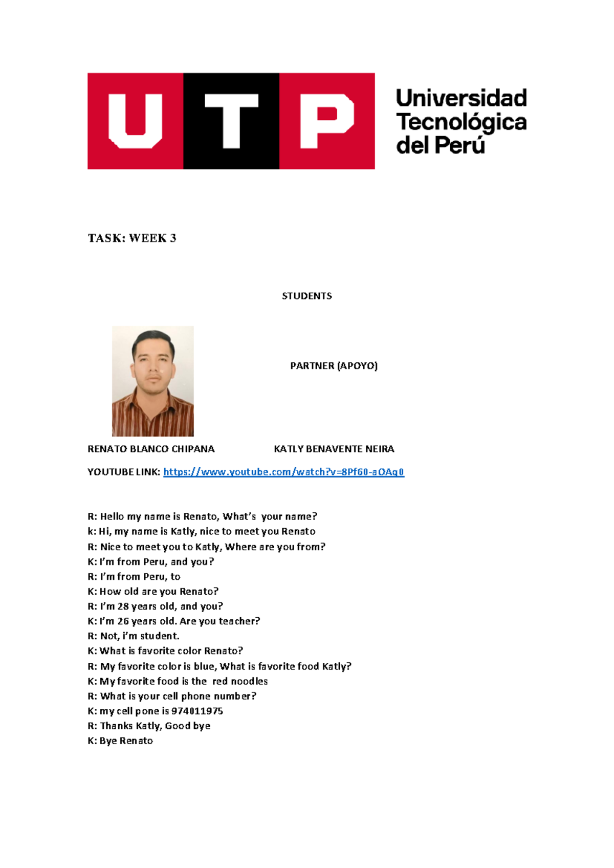 TASK 3 Calificada: Student Partner Dialogue (APOYO) - Studocu