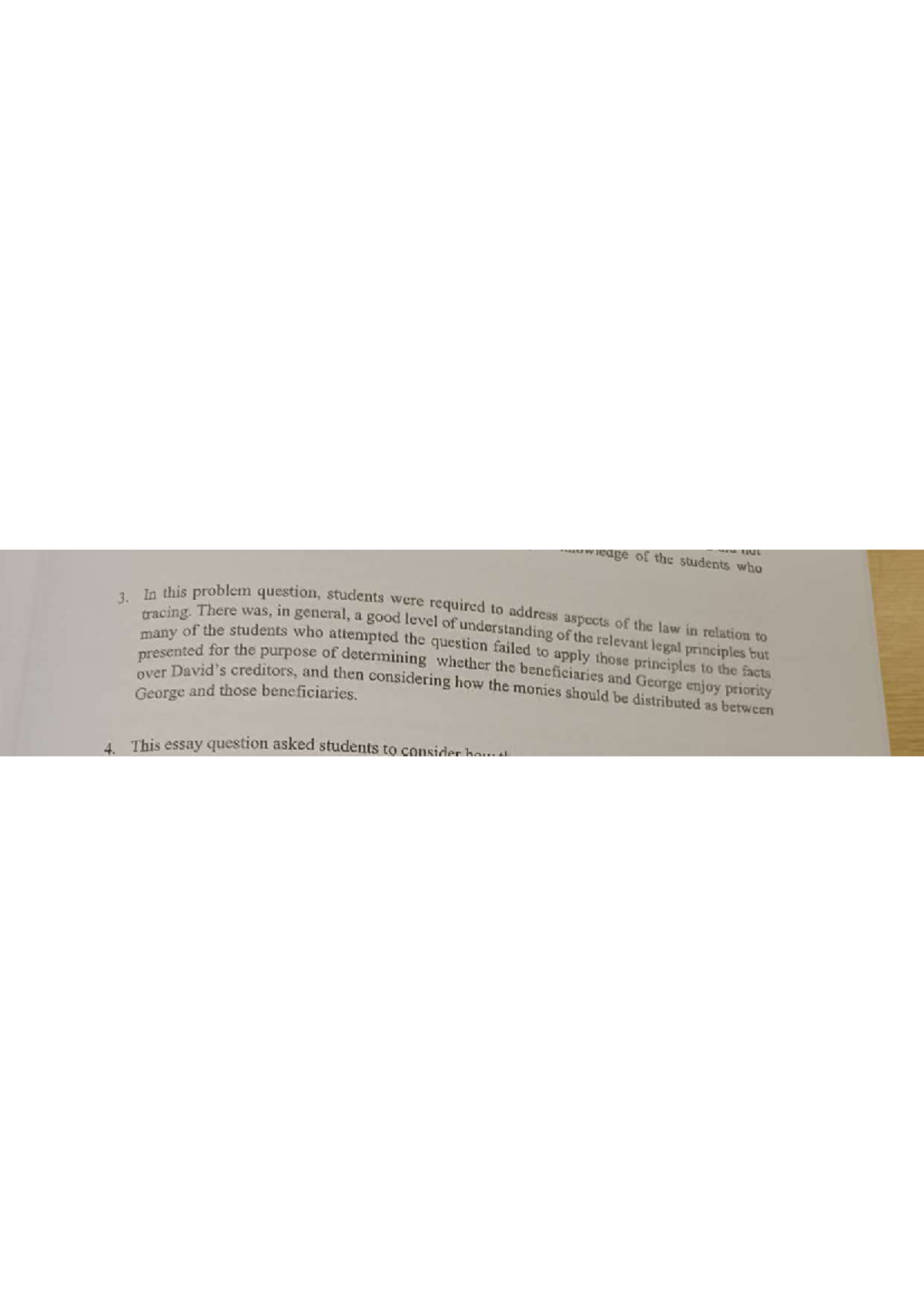 Q4-6: Equity and Trust Essay Question Analysis - March 2025 - Studocu