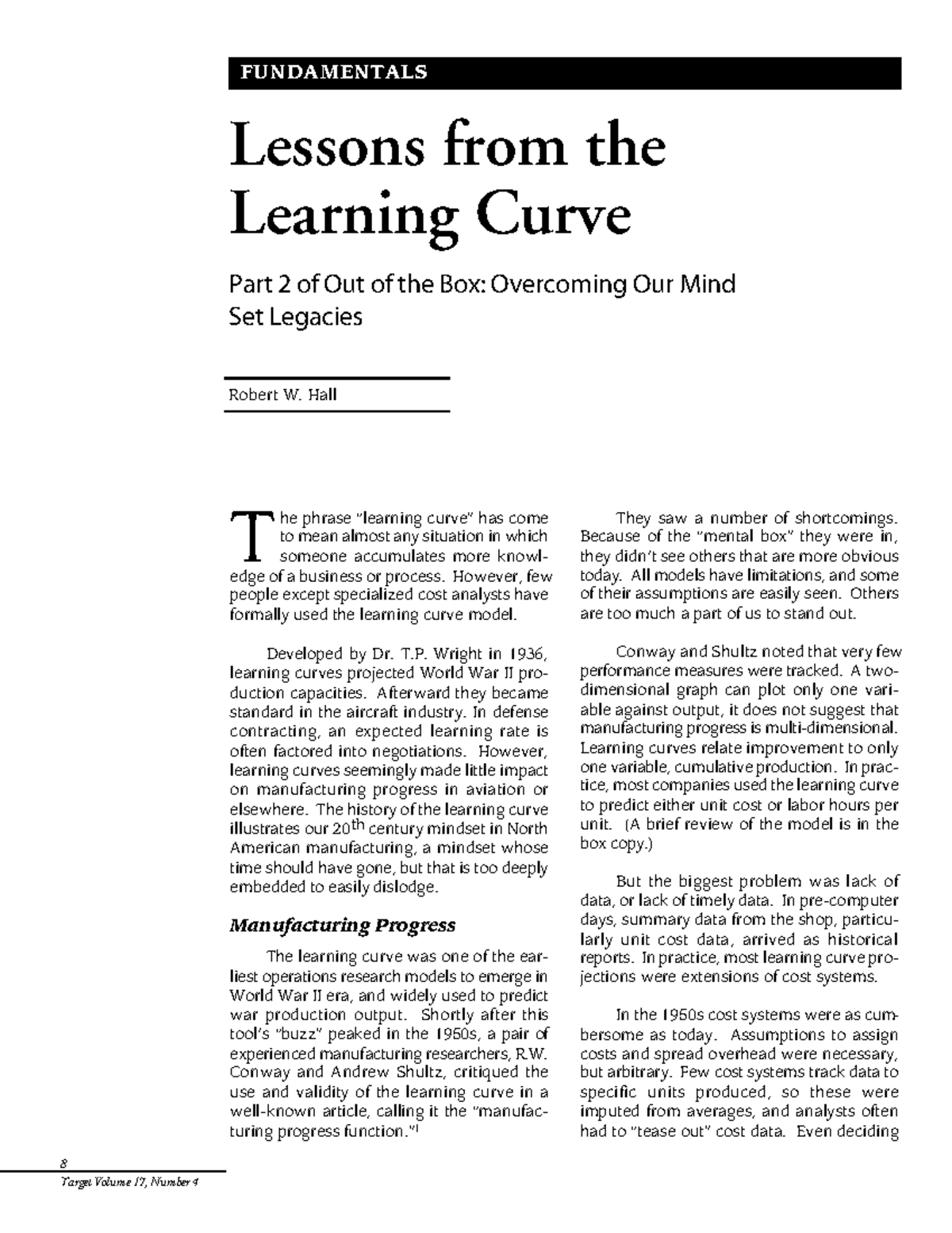 Learning curve-3 - Tells how to learn - FUNDAMENTALS T he phrase ...