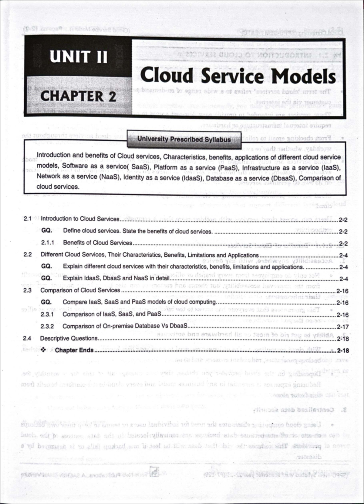 Cloud Computing Unit II: Exploring Cloud Service Models and Benefits ...