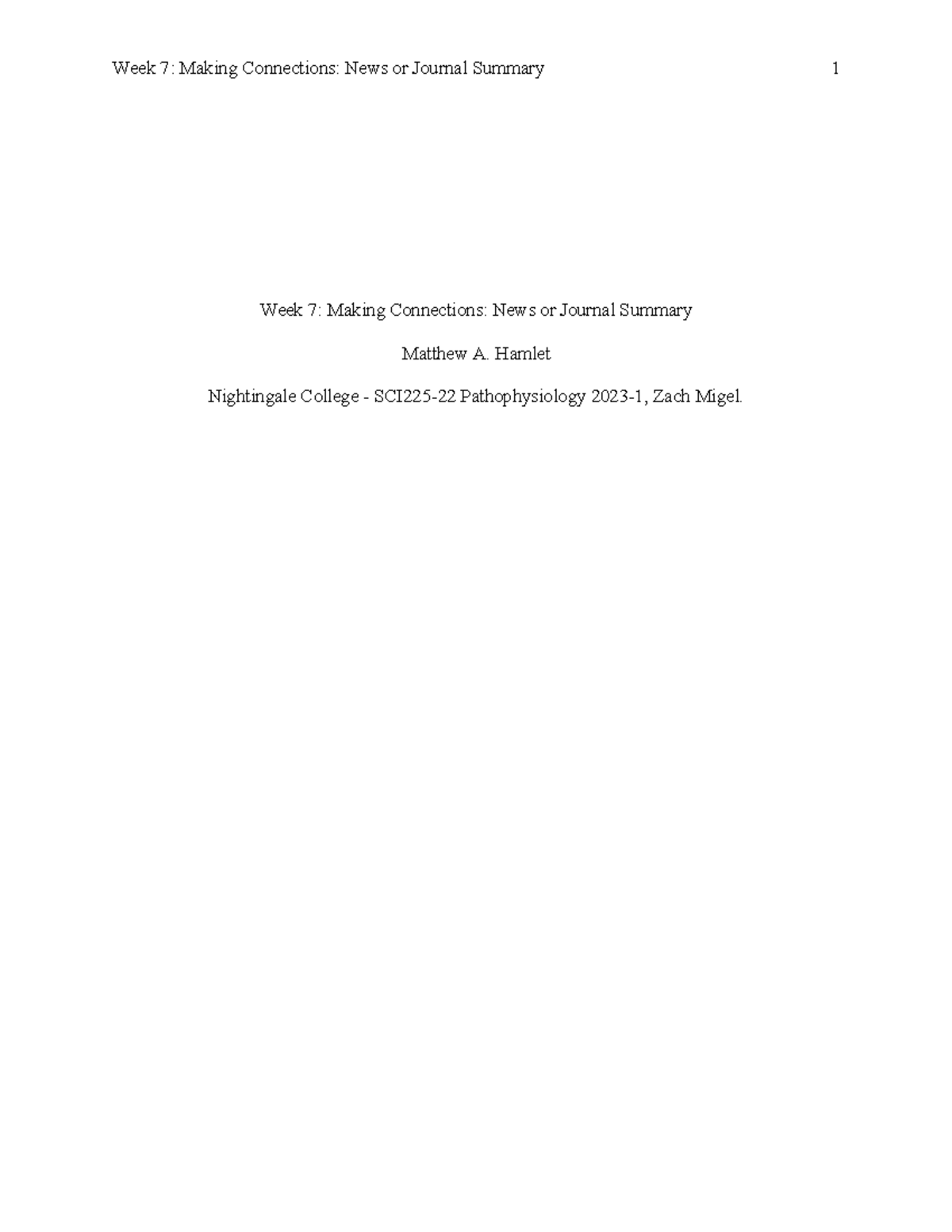 Week 7: HPA Axis Regulation - News/Journal Summary - Studocu