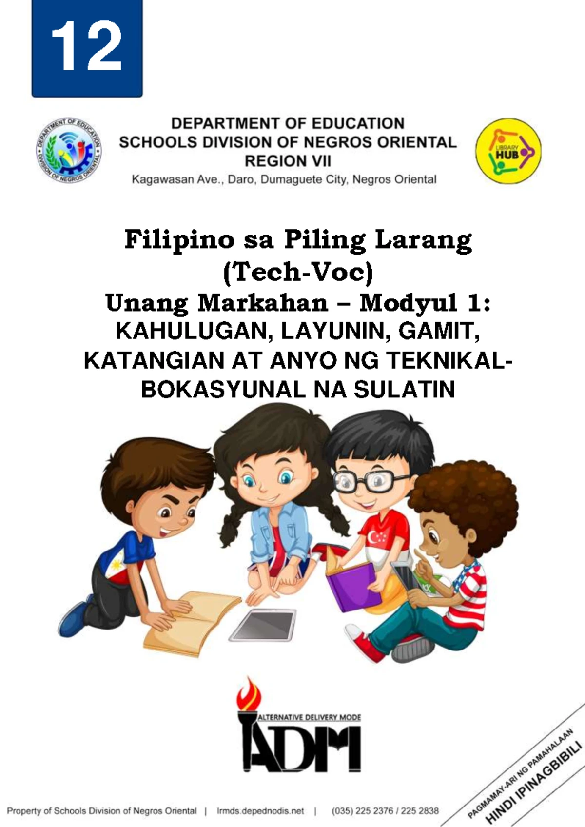 Week 1 Modyul 1 Fs PL Tek.Bok - 12 Filipino sa Piling Larang (Tech-Voc) Unang Markahan – Modyul ...