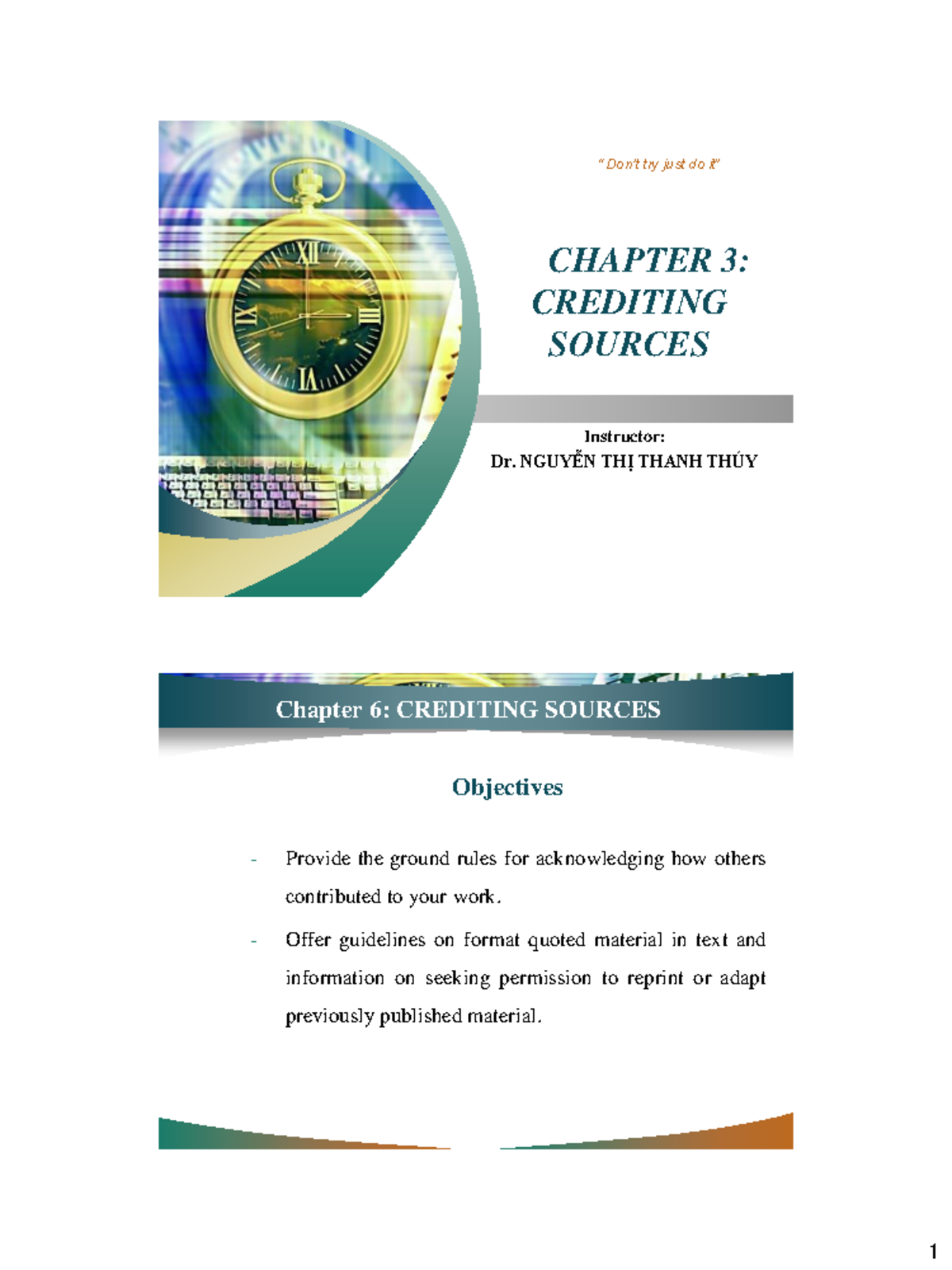 CHAPTER 6: CREDITING SOURCES - Guidelines and Best Practices - Studocu