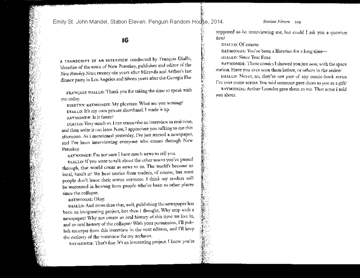 Title: Emily St. John Mandel's Station Eleven: Key Themes & Analysis ...